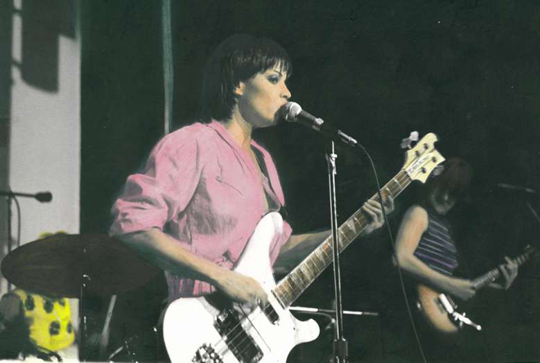 Contractions' Kathy Peck on Bass and Vocals